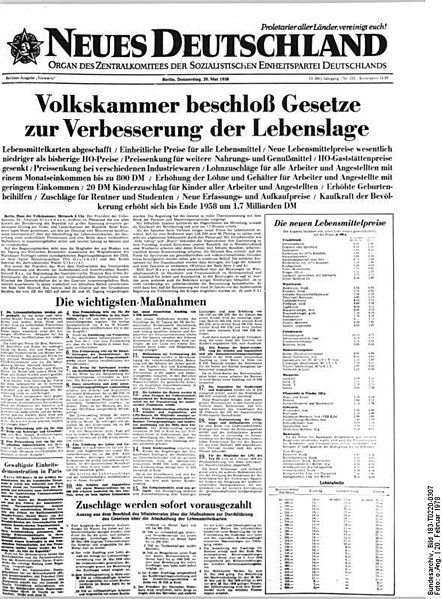 Lesen: Zeitungen und Zeitschriften - DDR | Zeitklicks